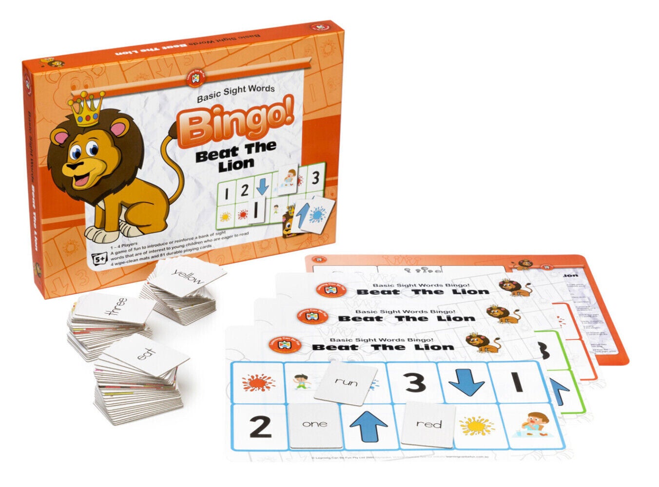 Beat The Lion Bingo (Basic Sight Words) | Enable Therapy Services